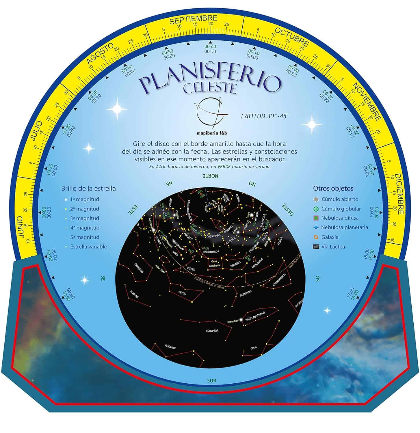 Planisferio celeste Online + Guía de uso